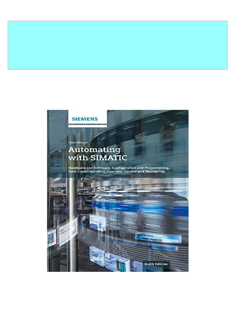 Automating With SIMATIC Controllers Software Programming Data ...