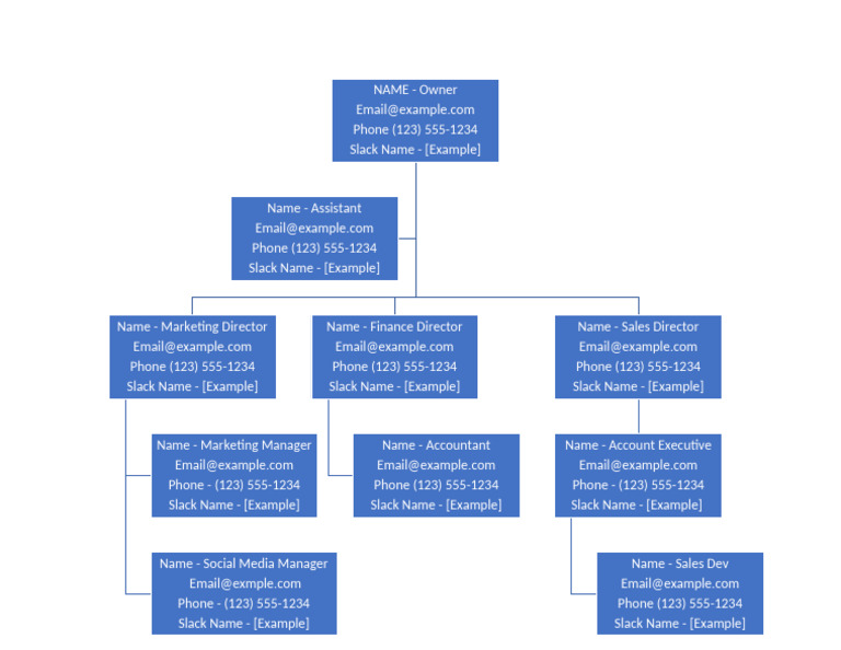 Hierarchical Organizational Structure Template Word | PDF