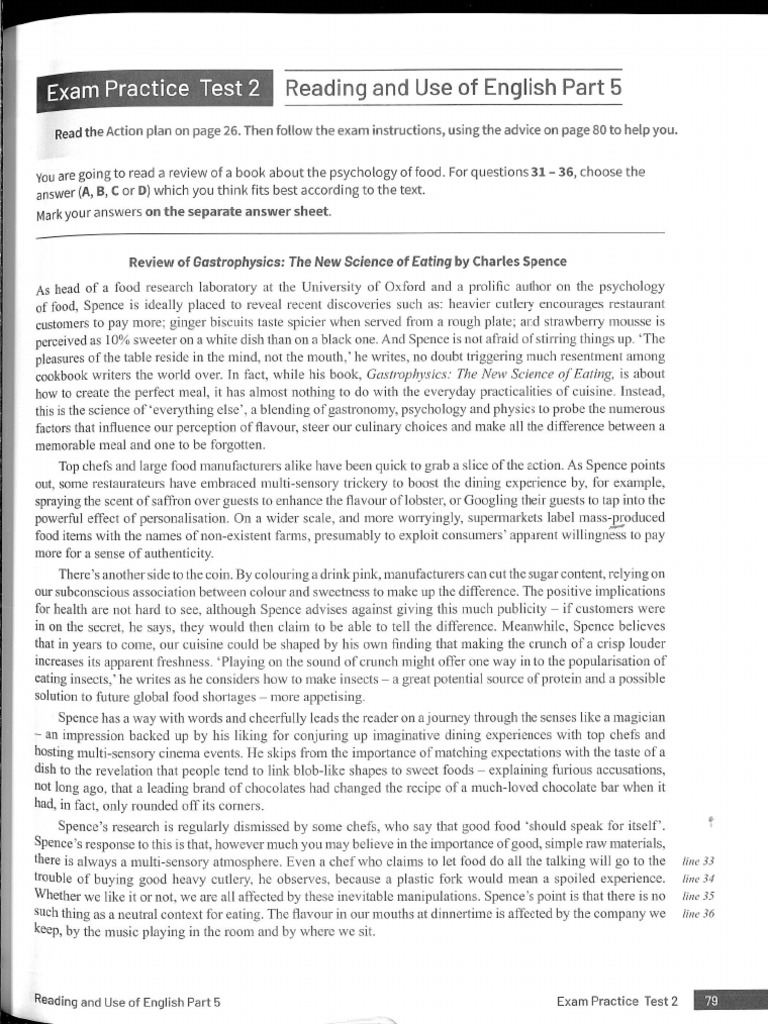 C1 Advanced Trainer - Reading Comprehension | PDF