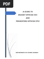Inquiry and Presenting Officer Handbook | PDF | Inquiry | Witness