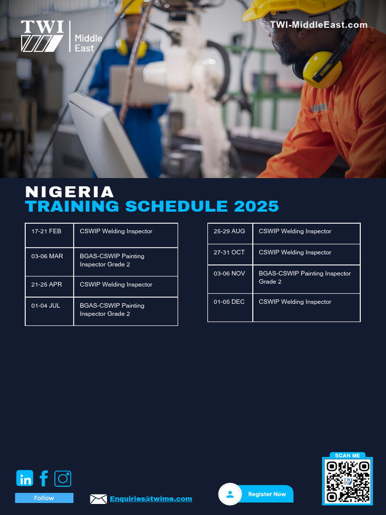 Twi Me Training Calendar Nigeria | PDF