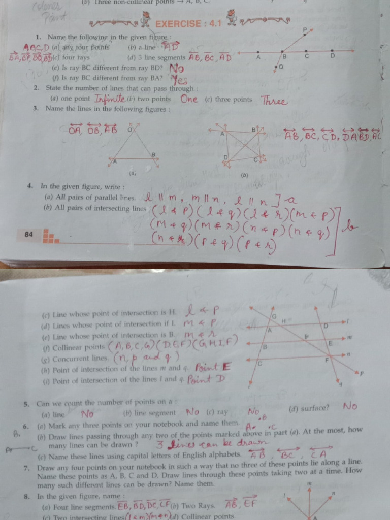 Maths 6 Exercise 4.1 | PDF | Mathematics | Euclidean Geometry Maths 6 Exercise 4.1 | PDF | Mathematics | Euclidean Geometry