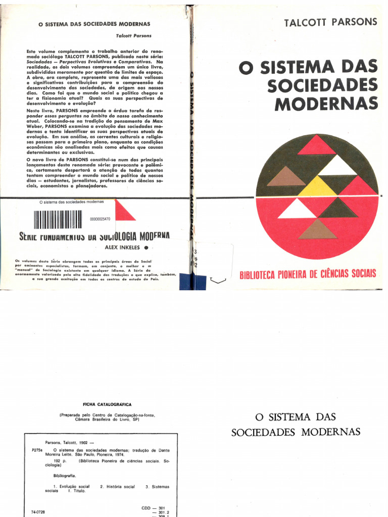 Parsons - O Sistema Das Sociedades Modernas 2 | PDF