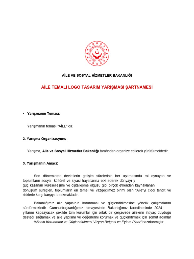 Yarisma Sartnamesi | PDF