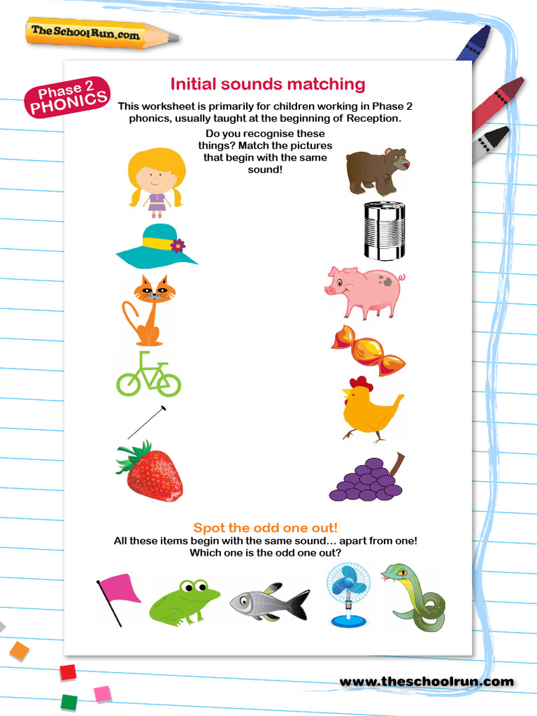 Initial Sounds Matching 2 | PDF