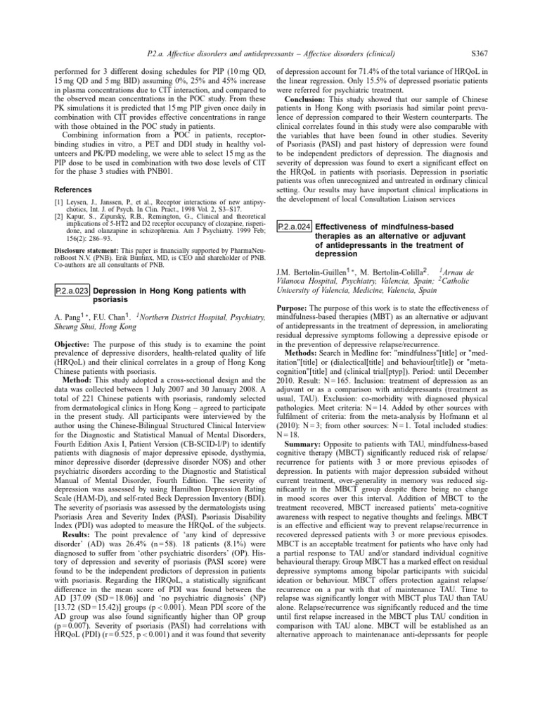 Effectiveness of Mindfulness-Based Therapies As An Alternative or ...