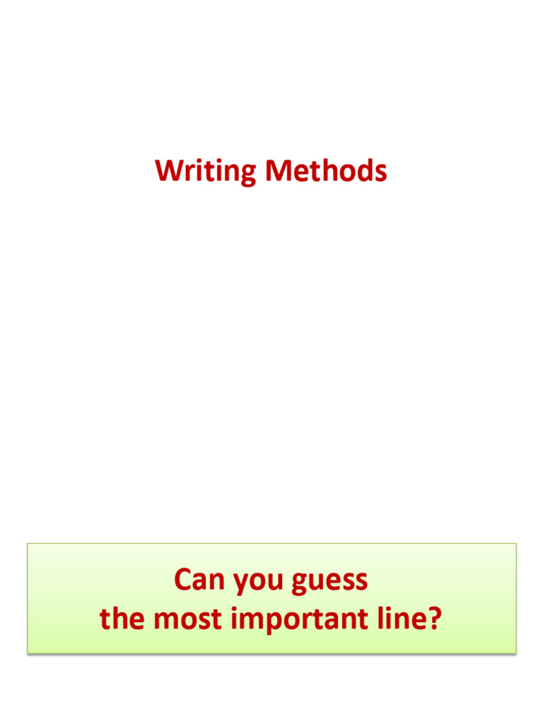 Lecture 5 - Paragraph Writing Tools and Methods | PDF | Deductive ...