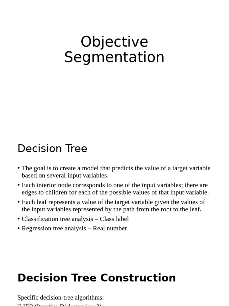 Objective Segmentation | PDF | Machine Learning | Data Analysis