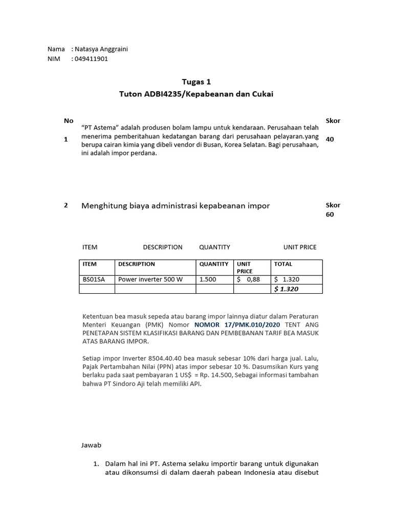 Tugas 1 - ADBI4235 - 2021.1 | PDF
