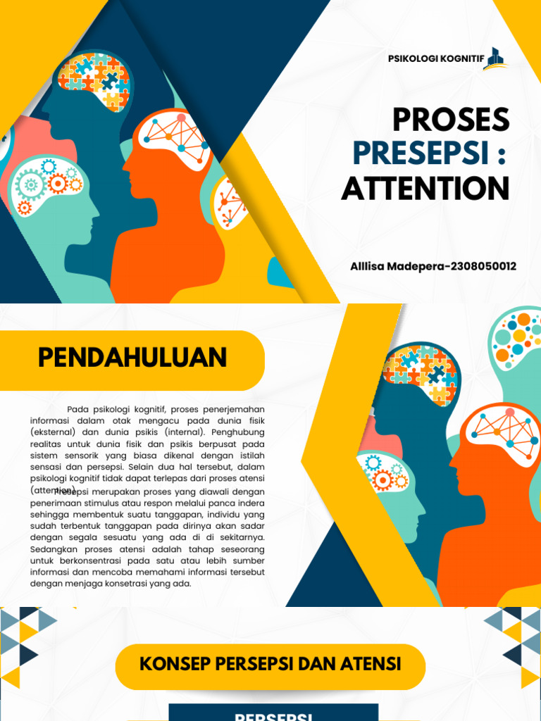 Proses Persepsi dan Atensi dalam Psikologi | PDF