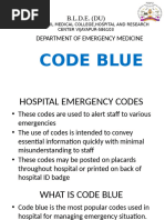 Code Blue Team Roles & Protocols | PDF | Cardiopulmonary Resuscitation ...