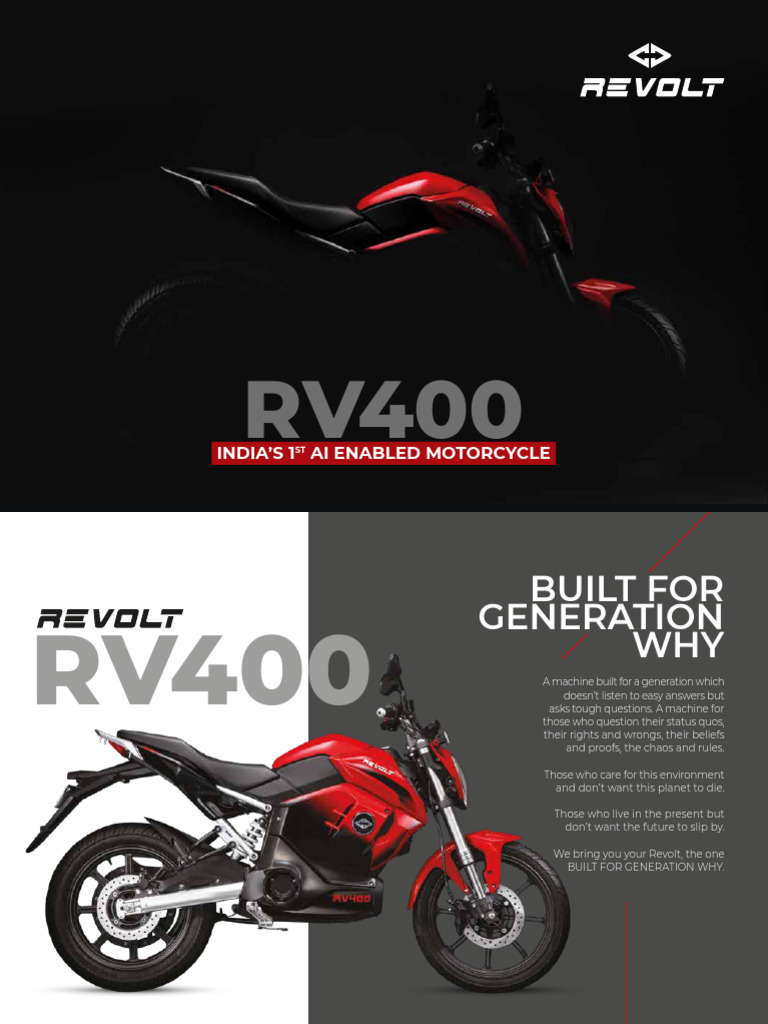 Revolt Brochure-RV400 100120 | PDF | Brake | Vehicles