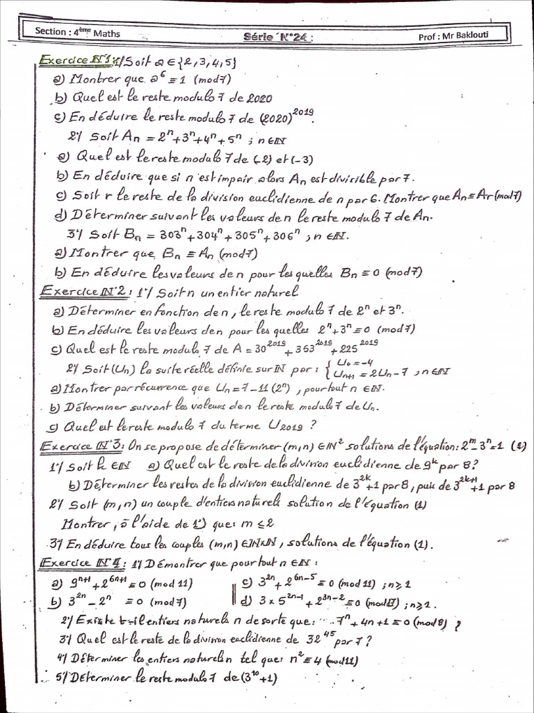 Serie 24 Arith | PDF