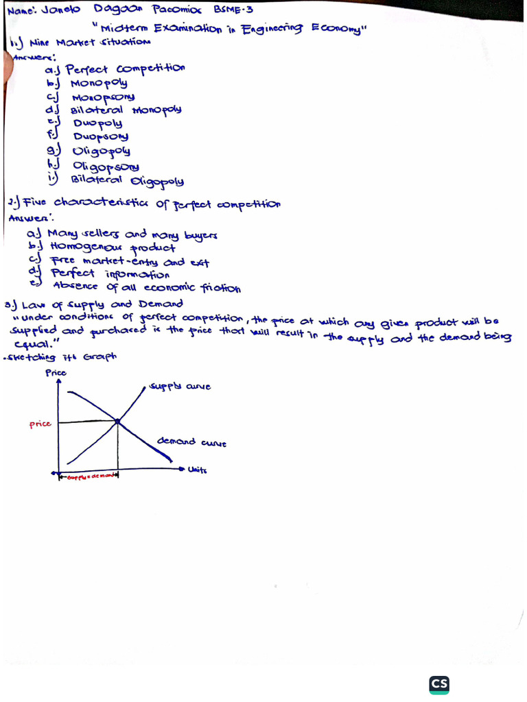 Pacomios Engineering Economy Midterm Examination | PDF