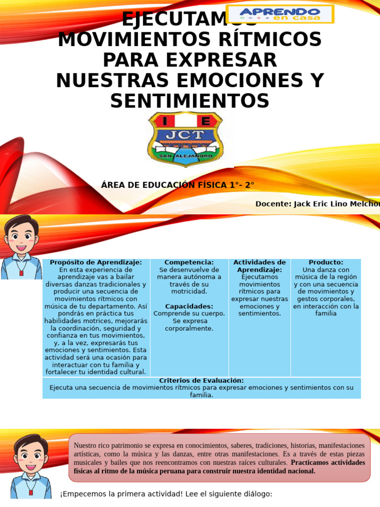 Ejecutamos Movimientos Rítmicos para Expresar Nuestras Emociones y ...