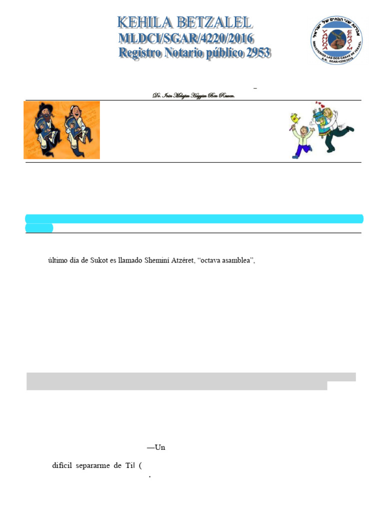 Guía de Simjat Torá 2024-2025 | PDF | Sucot | Fiestas judías