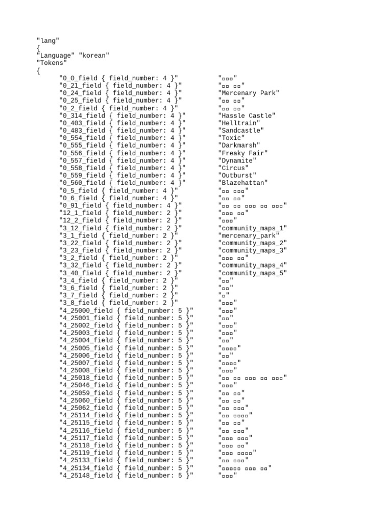 TF Proto Obj Defs Korean | PDF