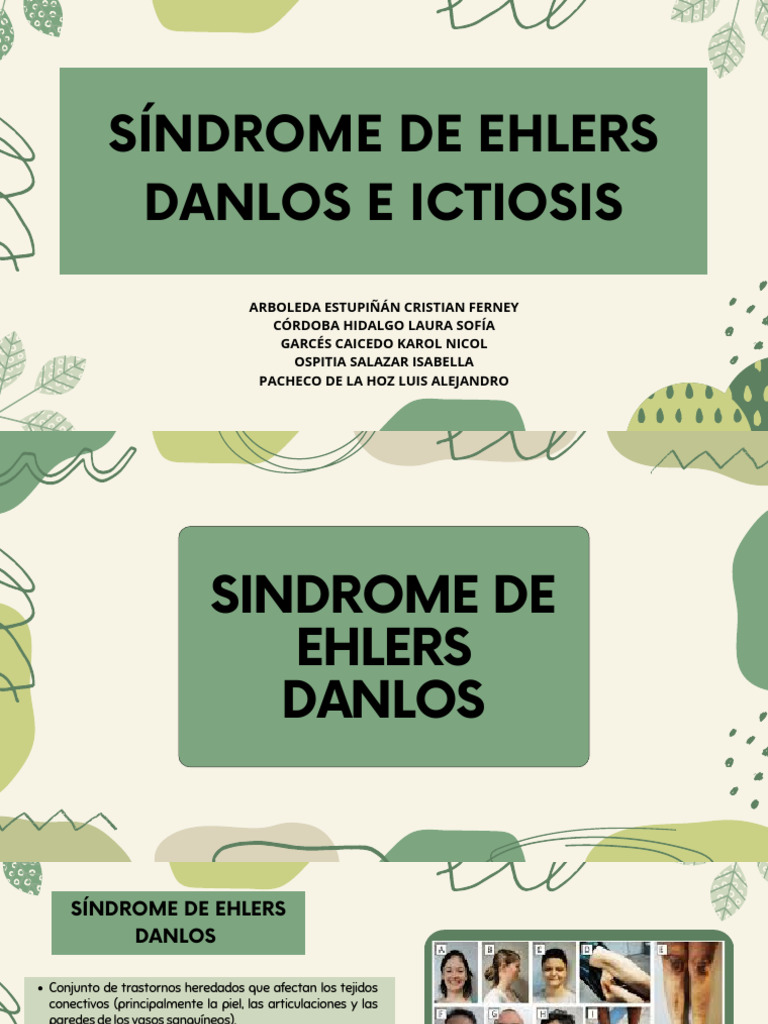 Síndrome de Ehlers-Danlos y su manejo | PDF | Enfermedades y trastornos ...