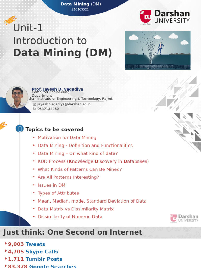 Unit 1 | PDF | Standard Deviation | Machine Learning