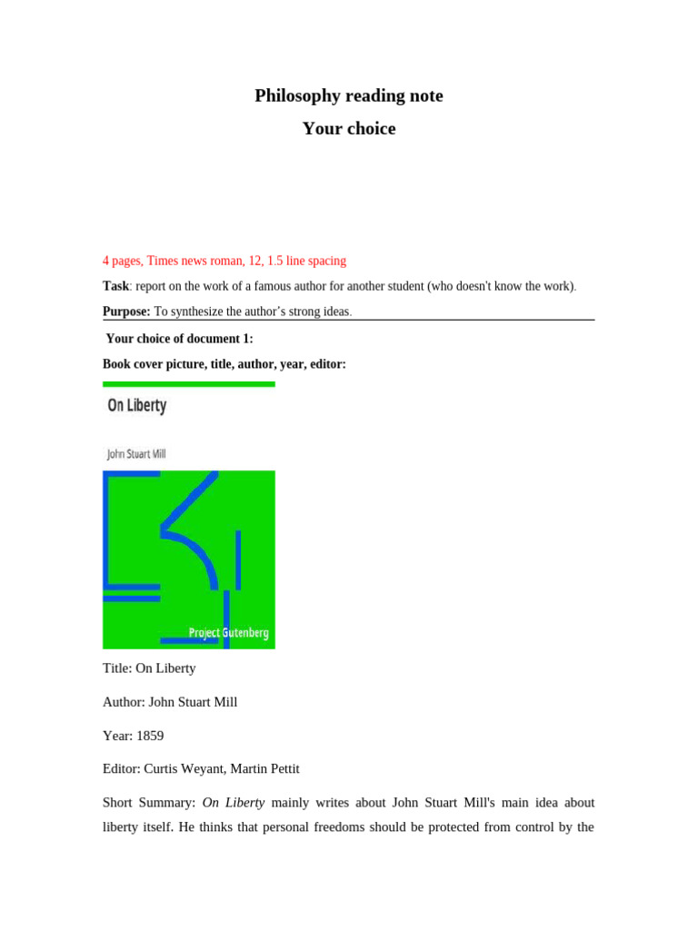 Reading Note Choice Stanley | PDF