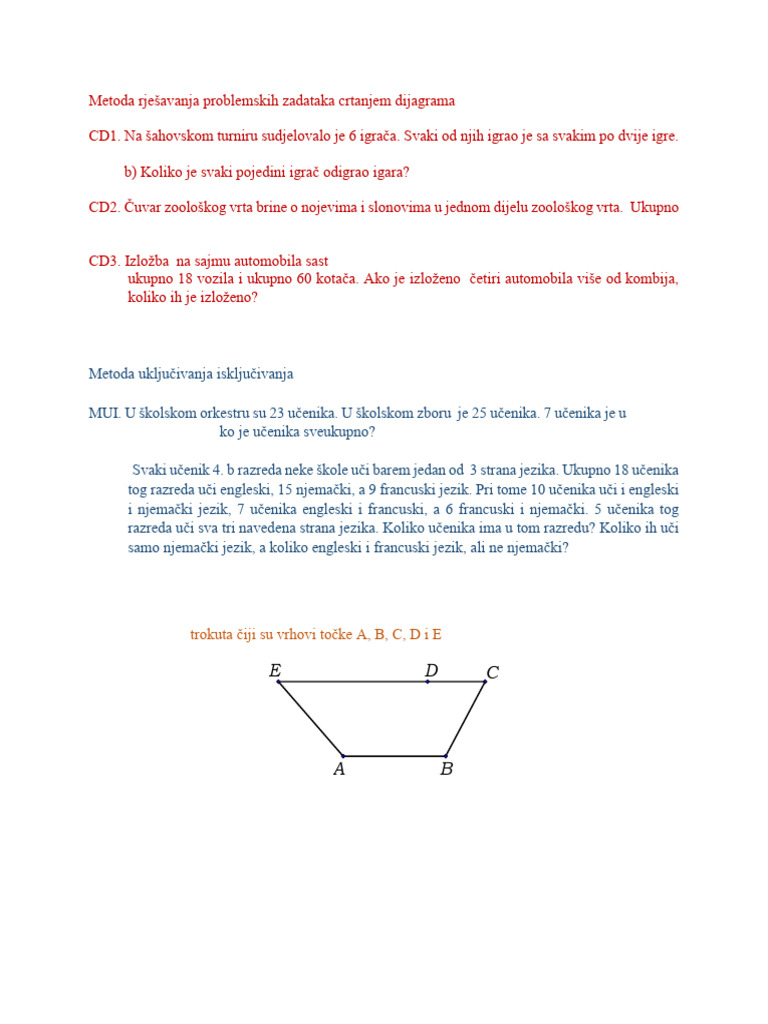 Crtanje Dijagrama Uključivanje Isključivanje Liste | PDF