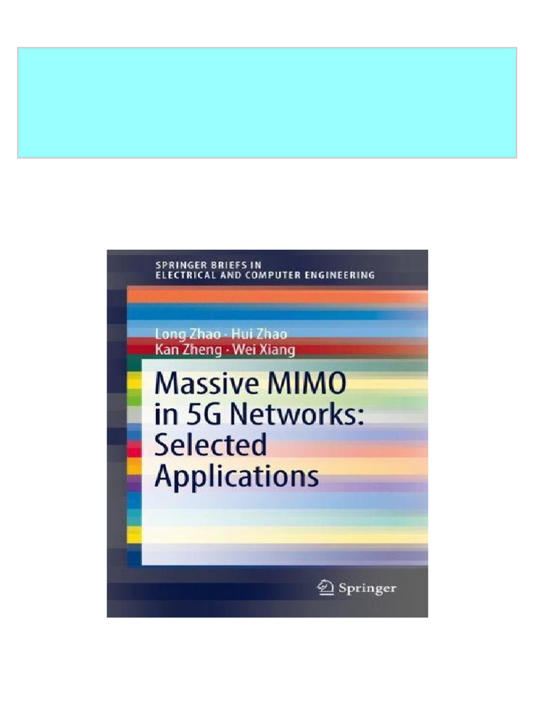 Full Massive MIMO in 5G Networks Selected Applications Long Zhao PDF ... Full Massive MIMO in 5G Networks Selected Applications Long Zhao PDF ...