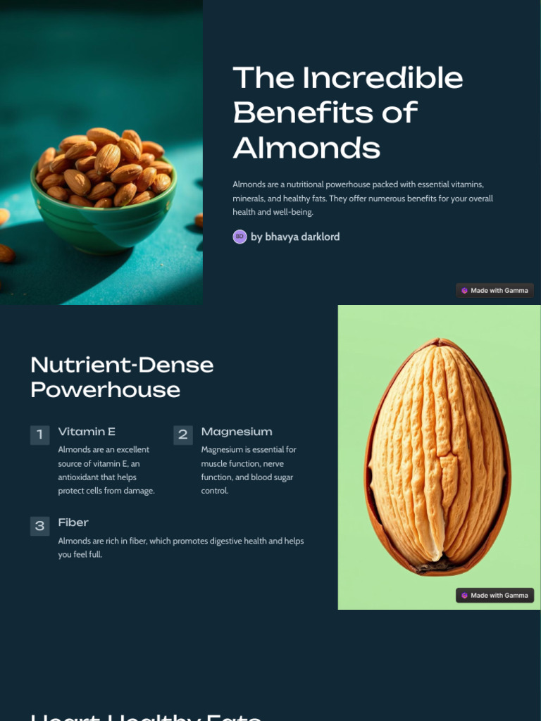 The Incredible Benefits of Almonds | PDF