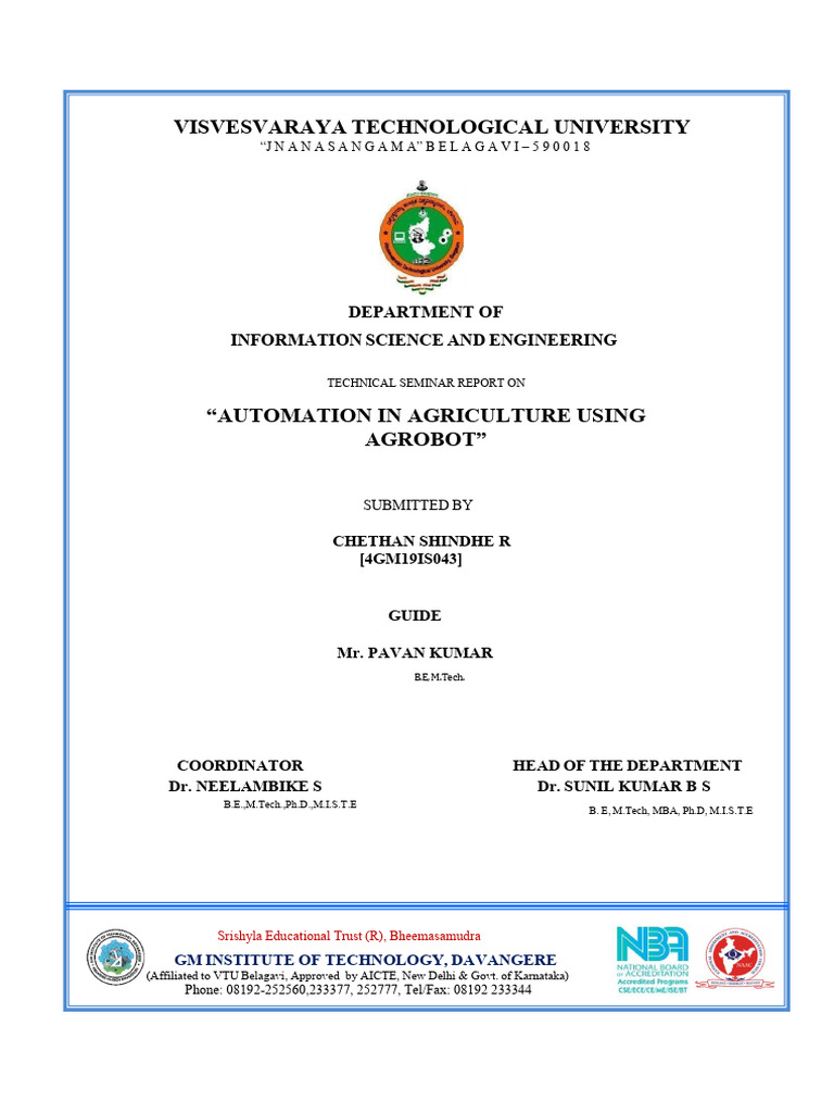 Technical Seminar Final Cover | PDF | Titles | Academia