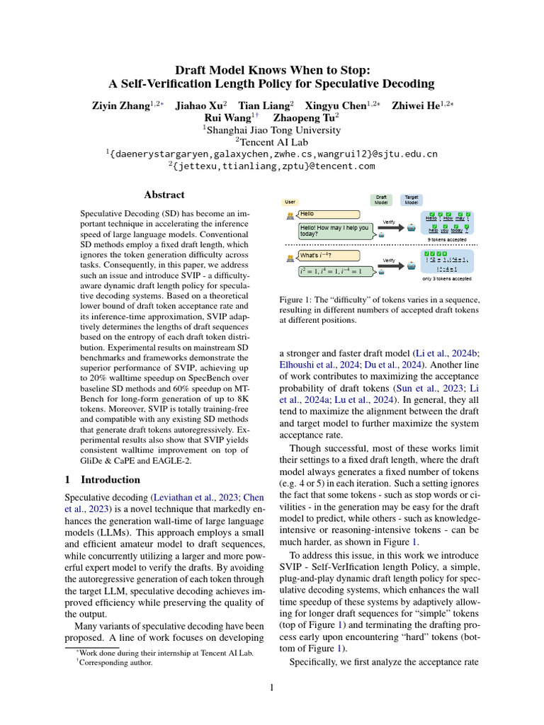 Dynamic Draft Length for Speculative Decoding | PDF | Applied Mathematics