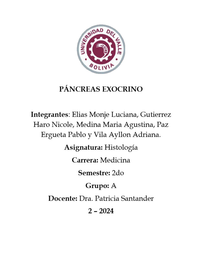 Anatomía y Función del Páncreas Exocrino | PDF | Páncreas | Digestión