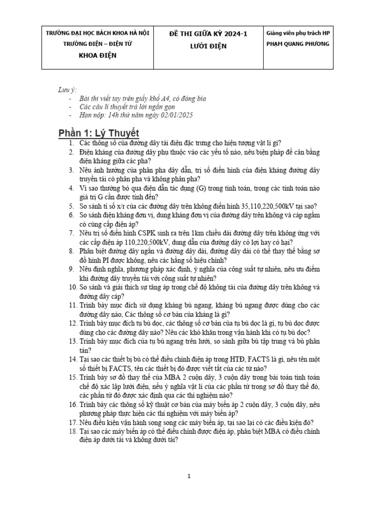 2024.1-Bai Tap Thi Giua Ki | PDF