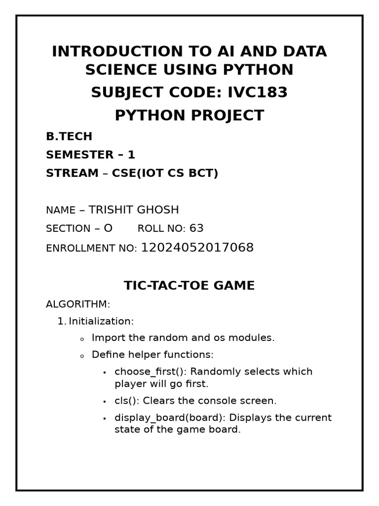 Pythontictactoe | PDF | Computer Programming | Computing