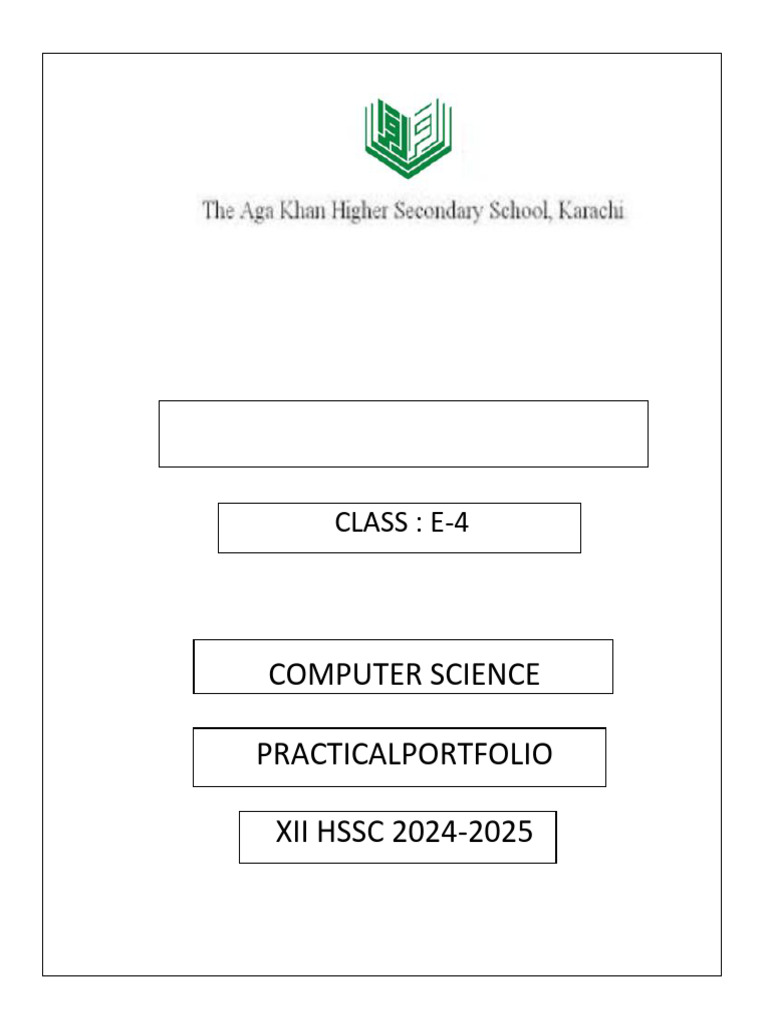 Laiba Babar (E-4) Computer Portfolio | PDF | Namespace | Computer ...
