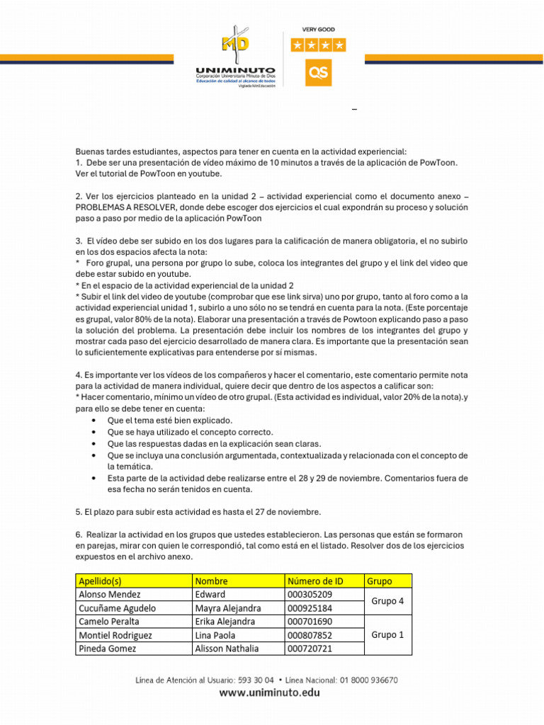 Act2 - Uni2 - Calc Listo | PDF