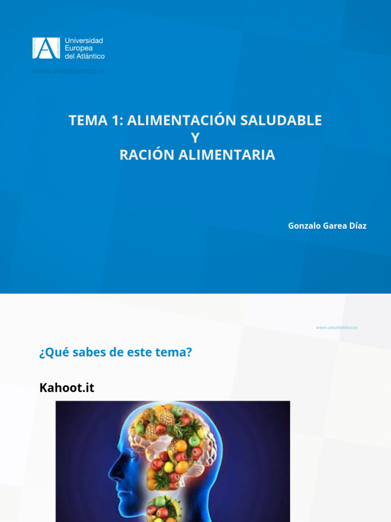 Tema 1 - Alimentacion Saludable y Racion Alimentaria | PDF | Legumbre ...