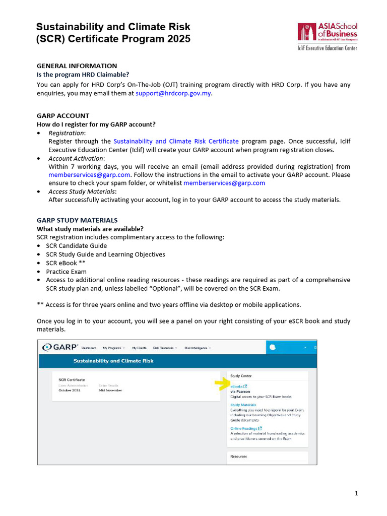 GARP Iclif-SCR FAQ 2025 | PDF | Identity Document