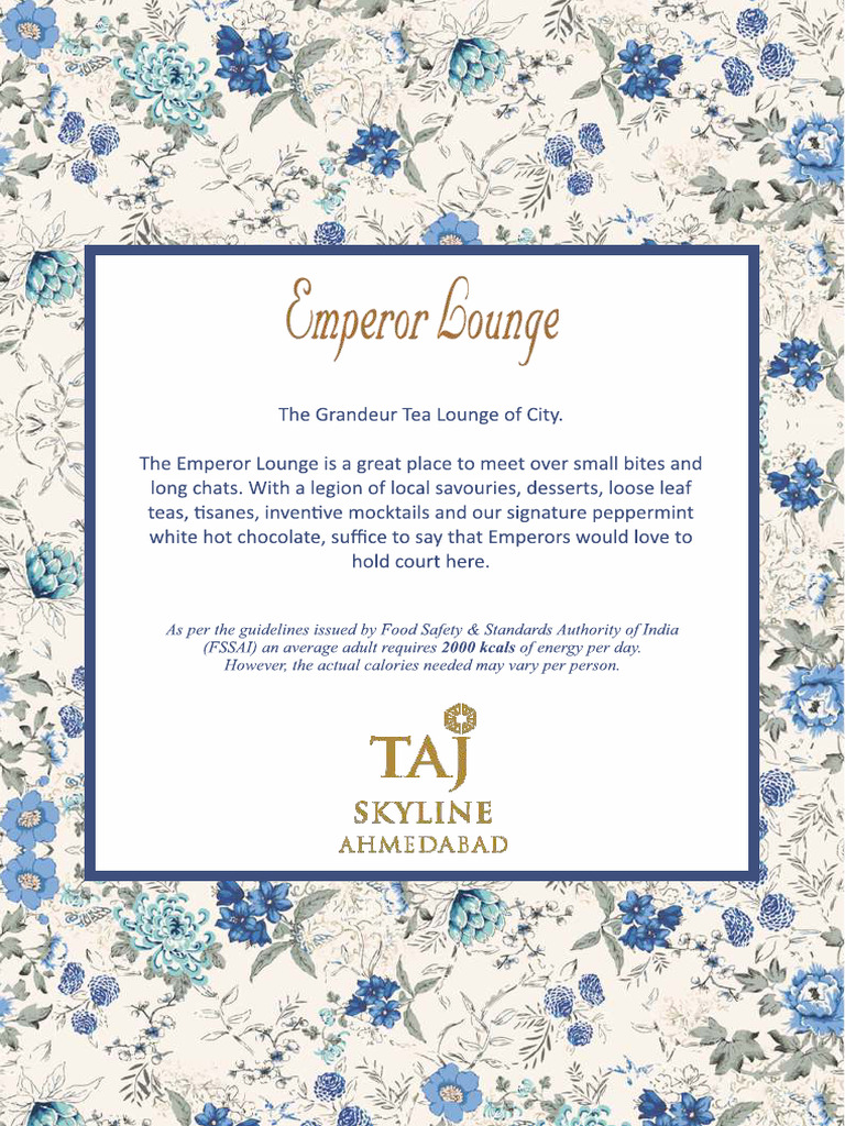 Emperor Lounge Menu | PDF