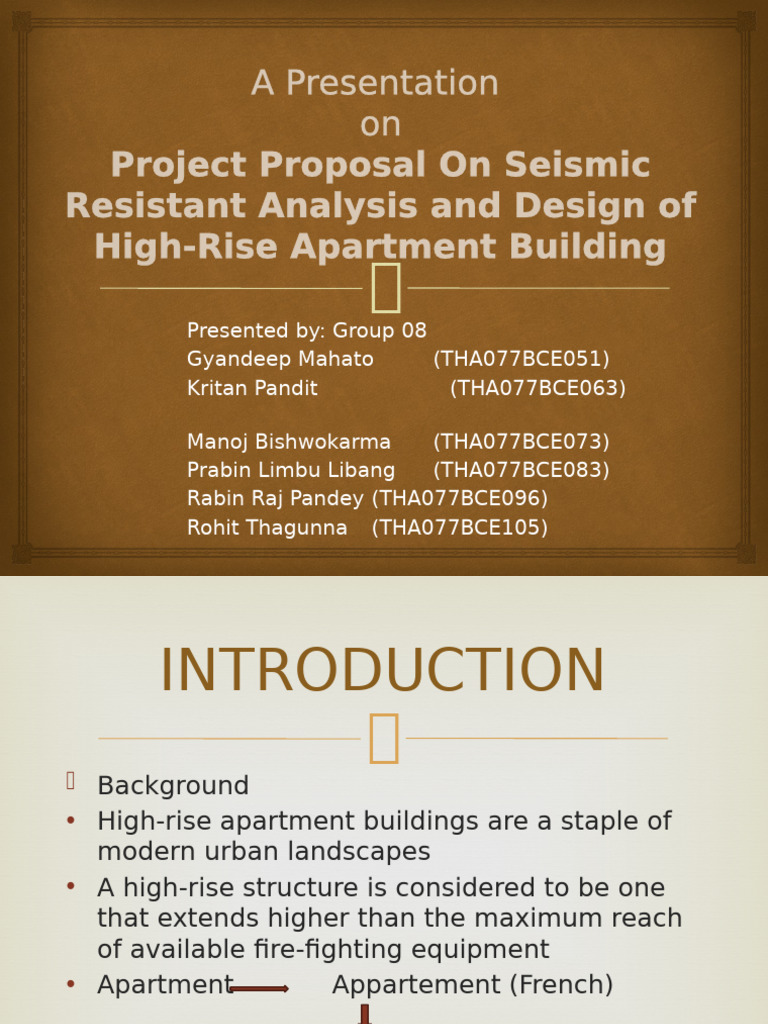 Proposal Presentation Draft | PDF | Earthquake Engineering | Structural Engineering