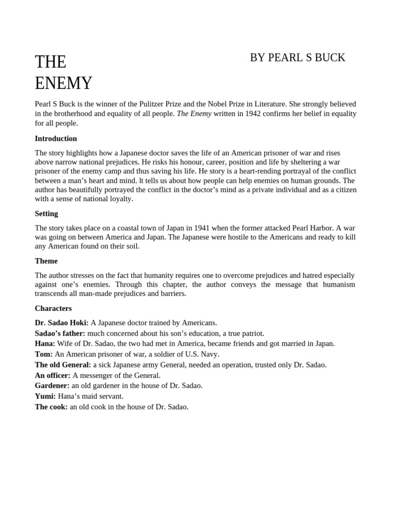Enemy | PDF