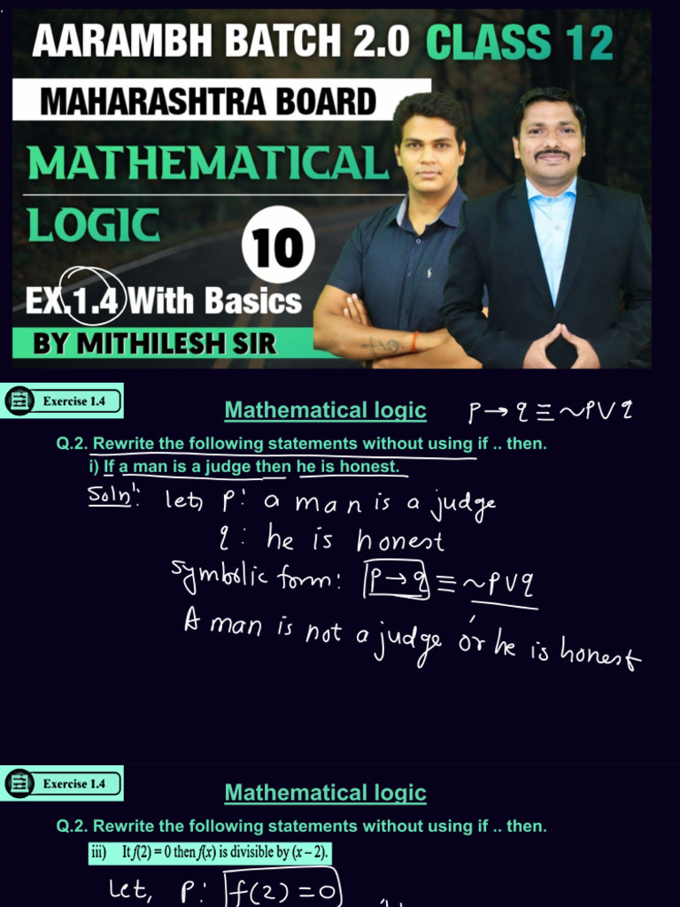 Mathematical Logic Lec 10 | PDF Mathematical Logic Lec 10 | PDF