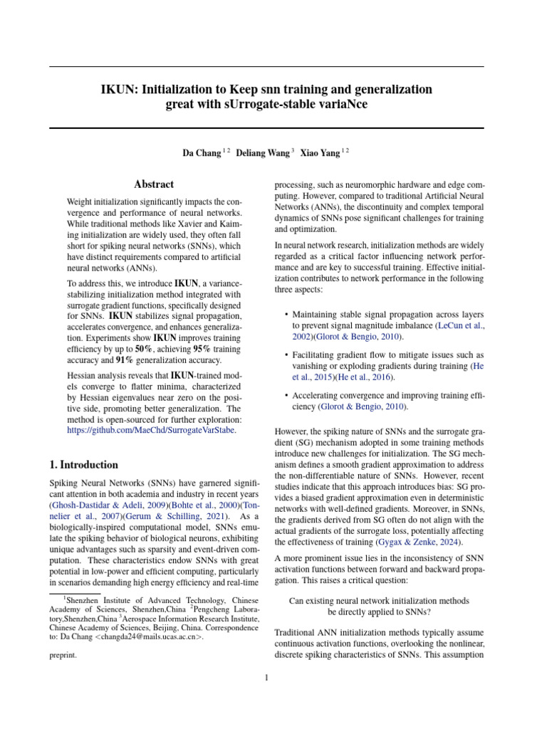 Initialization To Keep SNN Training and Generalization Great With Surrogate-Stable Variance ...