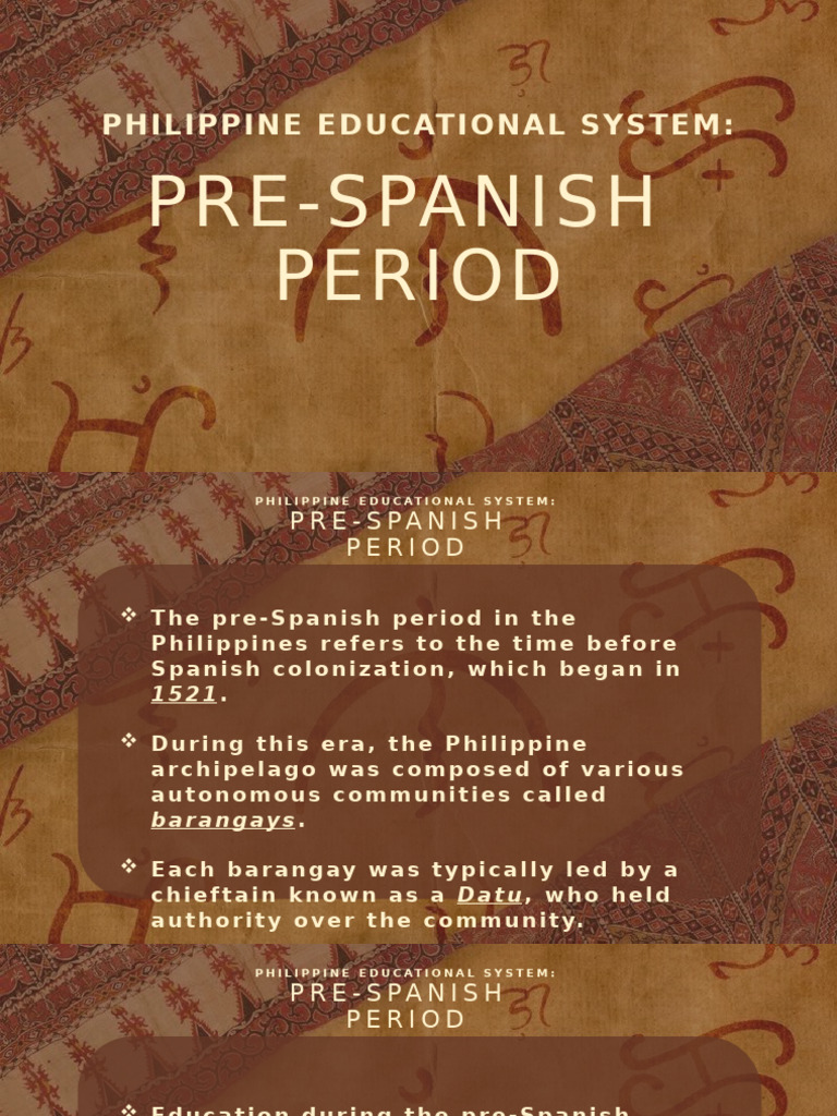 Pre-Spanish Period | PDF | Oral Tradition