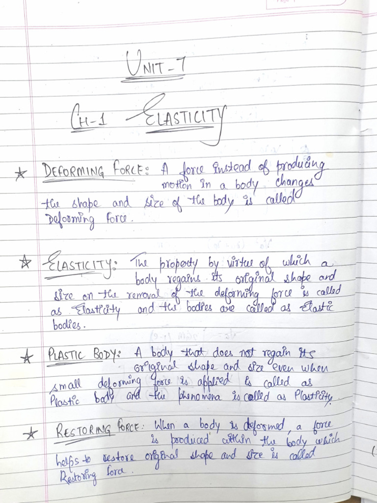 Day 1 Elasticity Unit 7 | PDF