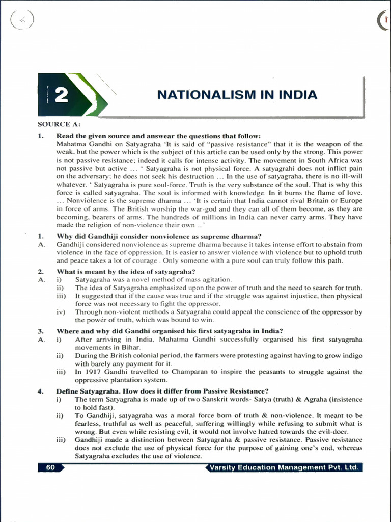 Nationalism in India | PDF | Mahatma Gandhi | Nonviolence