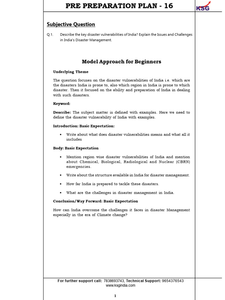 PPP - 16 Mains Model Answer | PDF