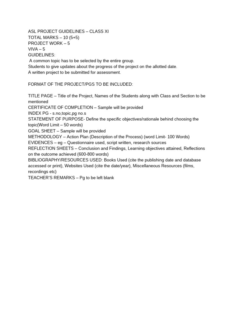 2024 Xi Als Project Guidelines | PDF