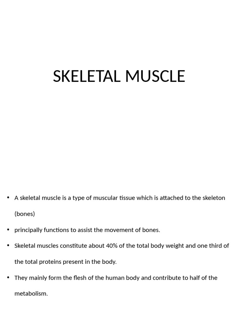 Understanding Skeletal Muscle Anatomy | PDF | Muscle | Muscle Contraction