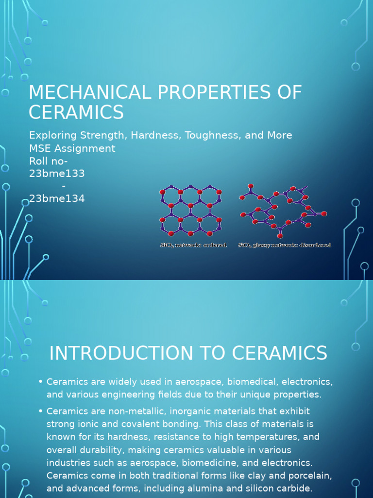 Mechanical Properties of Ceramics Explained | PDF | Ceramics | Fracture
