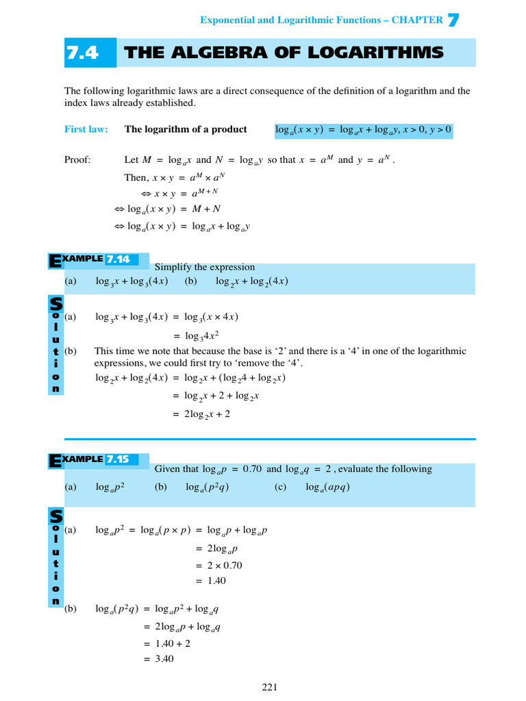 Logs Practice | PDF | Logarithm | Combinatorics Logs Practice | PDF | Logarithm | Combinatorics