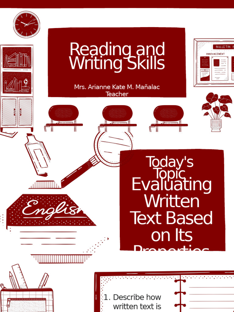 Evaluating Written Texts in Grade 11 | PDF | Essays | Word